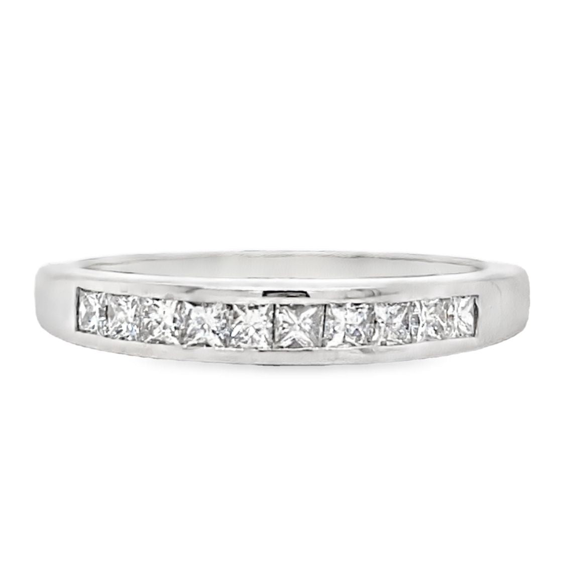 .50TCW Channel Set Princess Cut Band