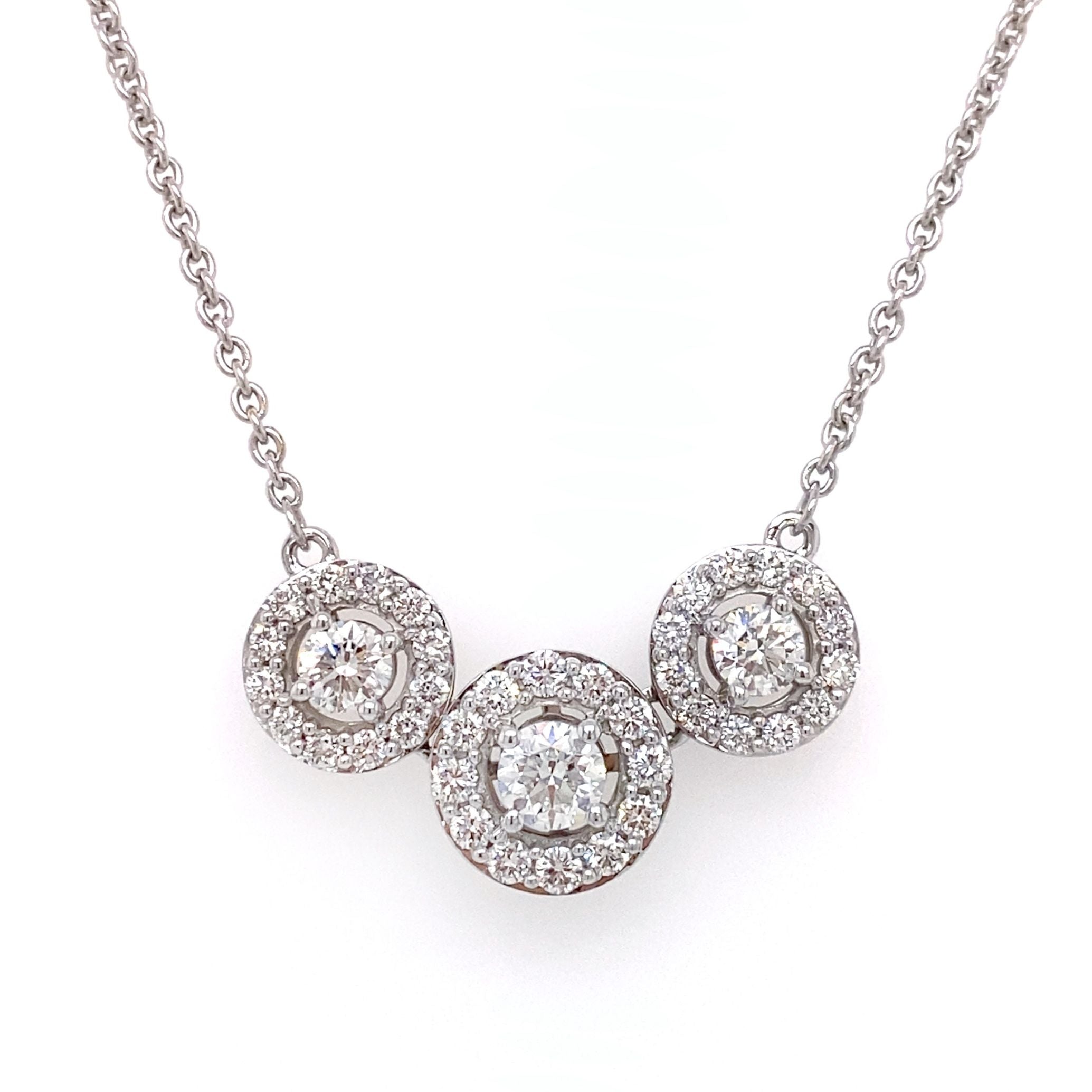 Triple Diamond Necklace